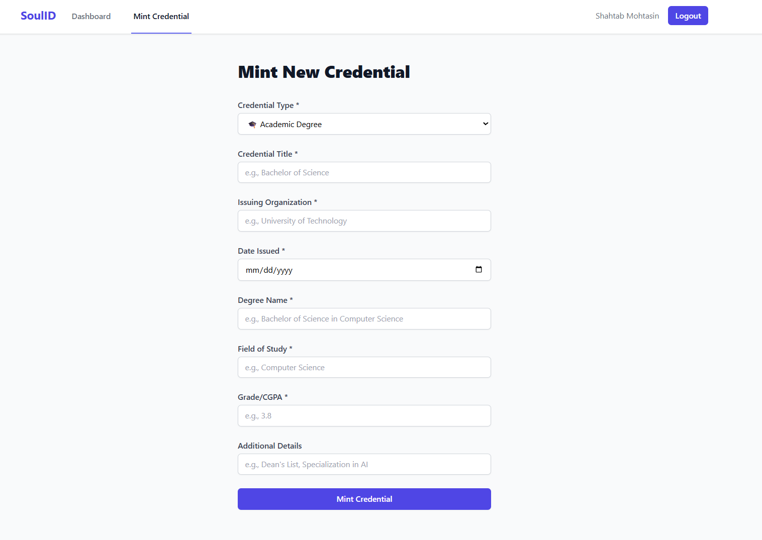 SouL ID: Web3 Identity and AI Help for the Undocumented | Devpost
