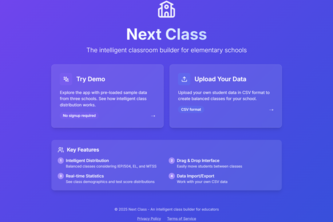 Next Class - Elementary Schools | Devpost