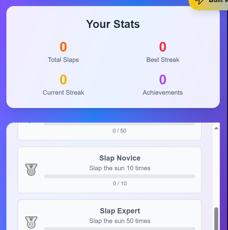 slap the sun | Devpost