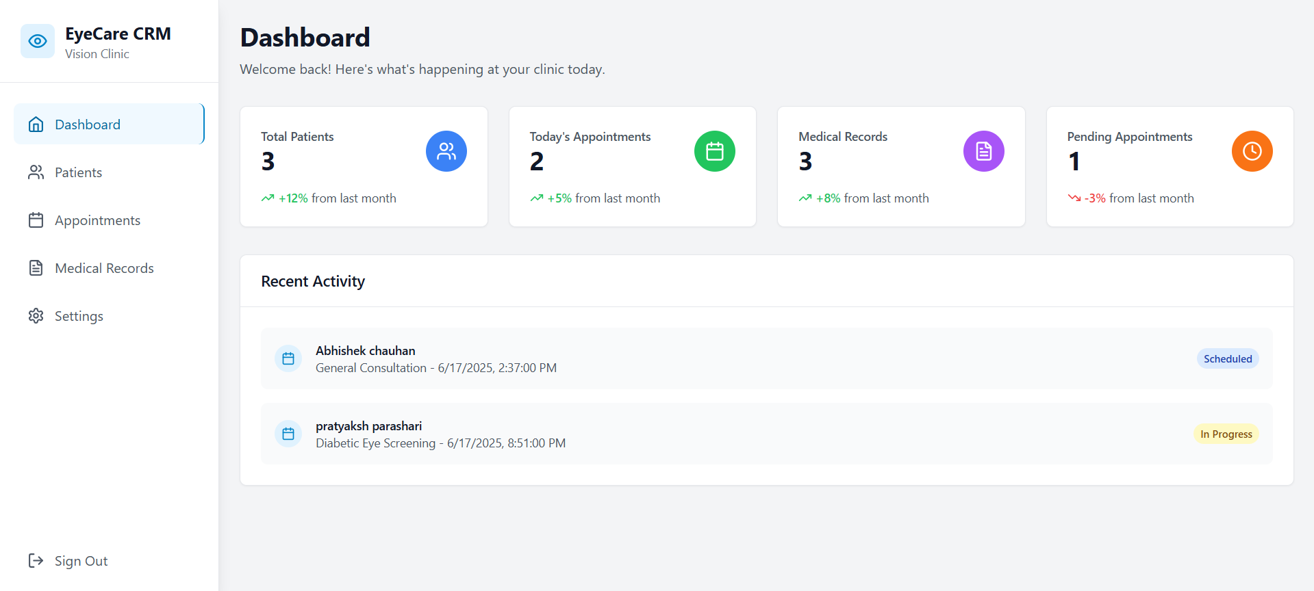 EYE-CARE-CRM | Devpost