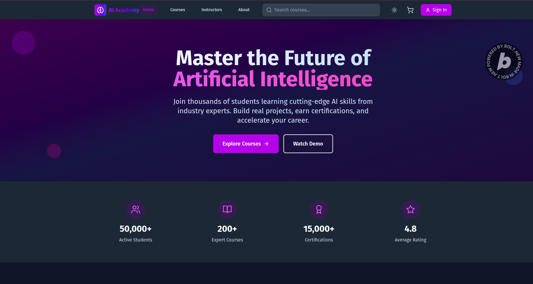 Ai Academy | Devpost