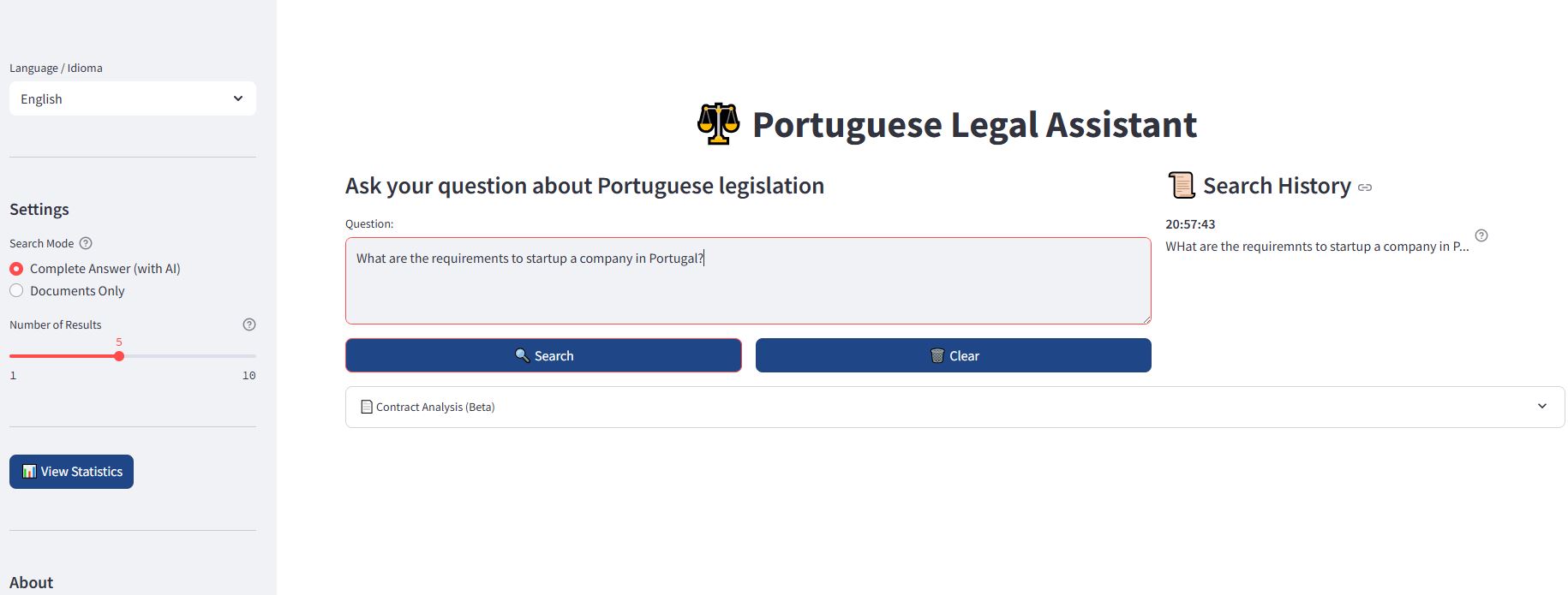 Portuguese Legal Assistant | Devpost