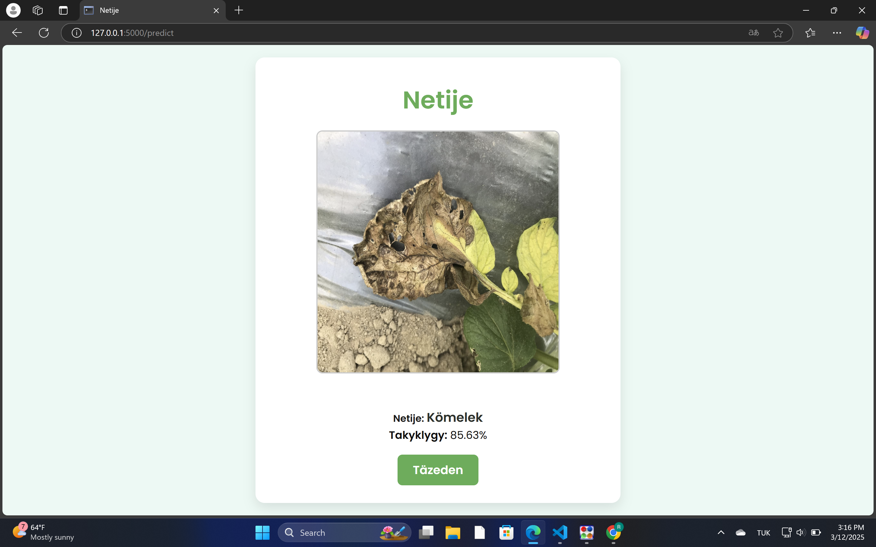 SmartAgro Diagnoser: AI System for Plant Disease Detection | Devpost
