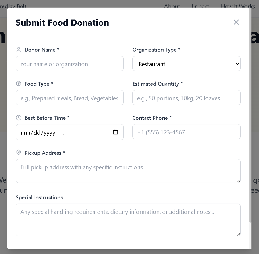 FoodBank Donation System | Devpost
