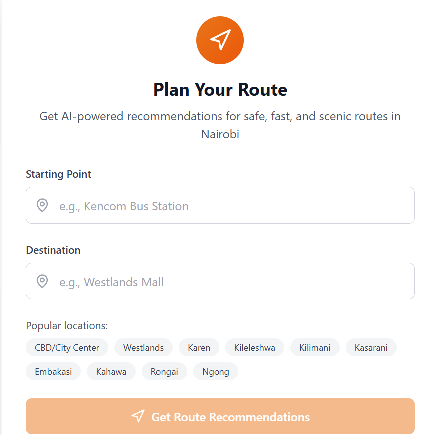 Nairobi Smart Travel Assistant | Devpost