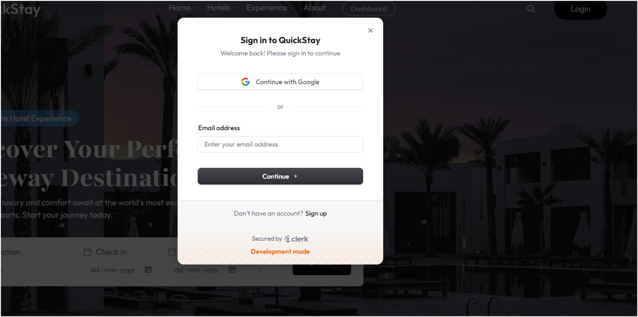 Quick-Stay Hotel Management System | Devpost