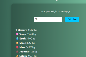 Weight Convertor | Devpost