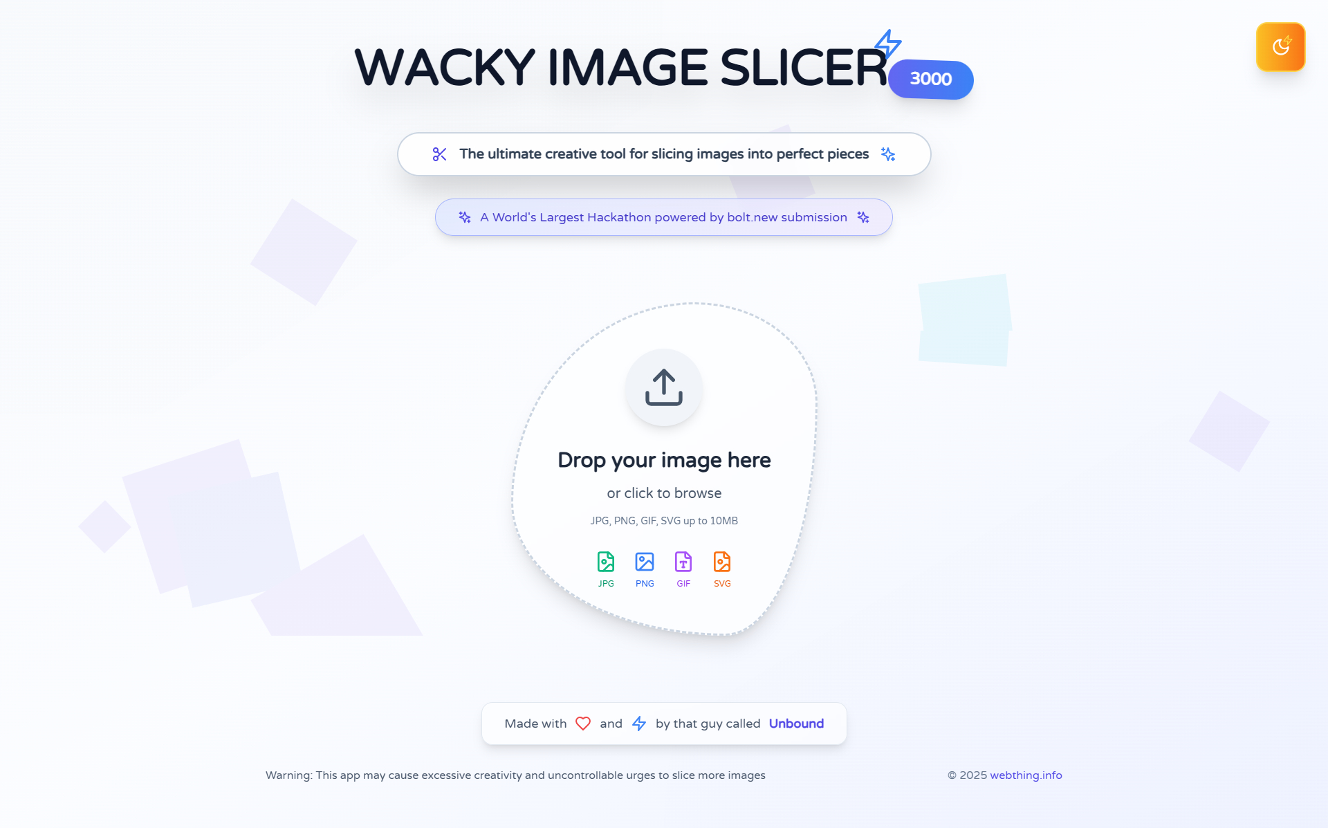 WACKY IMAGESLICER 3000 | Devpost