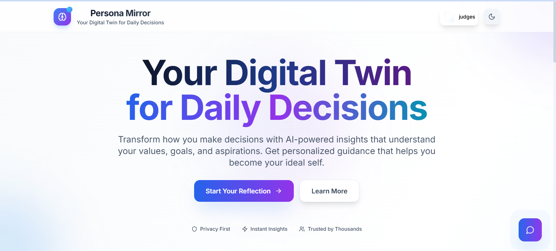 Persona Mirror-Your AI Digital Twin | Devpost