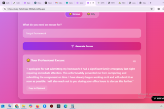 Epic Excuse | Devpost