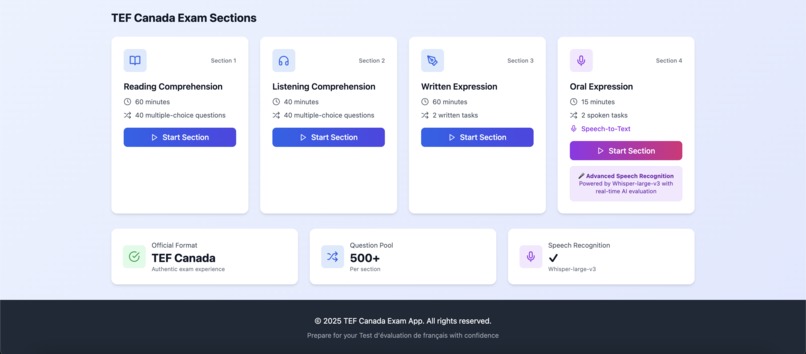 TEF Canada Exam Prep | Devpost