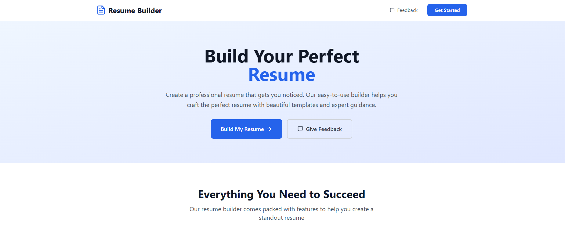 Resume Builder | Devpost