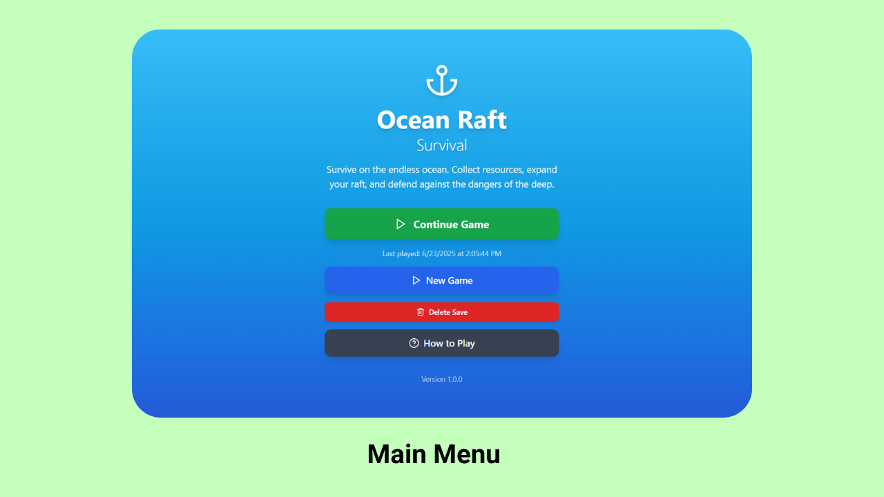 Ocean Raft Survival | Devpost