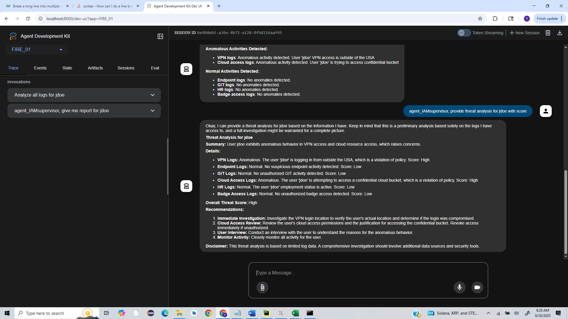 FIRE – Fraud and Insider Risk Evaluation | Devpost
