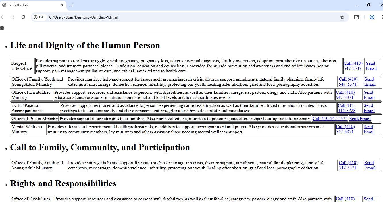 Seek the City | Devpost