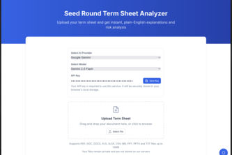 Seed Round Term Sheet Analyzer | Devpost
