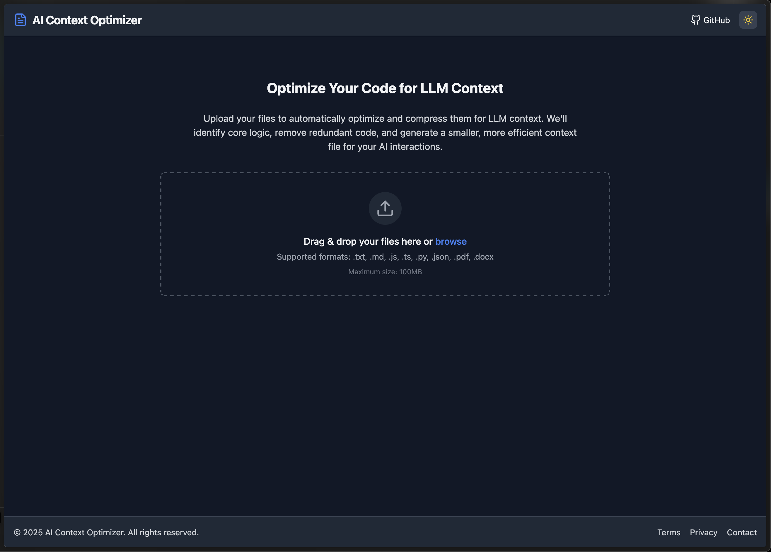 AI Context File Optimizer | Devpost