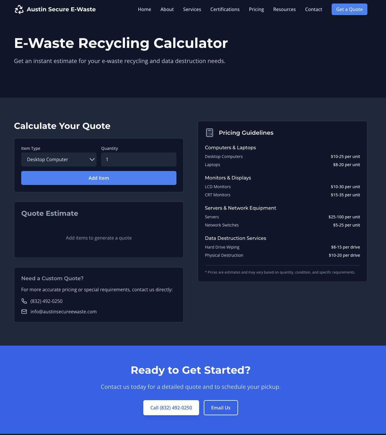 Austin Secure E-Waste | Devpost
