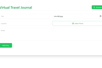 Virtual Travel Journal | Devpost