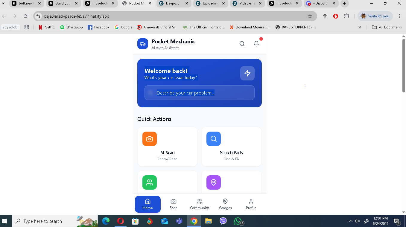 pocket machanic | Devpost