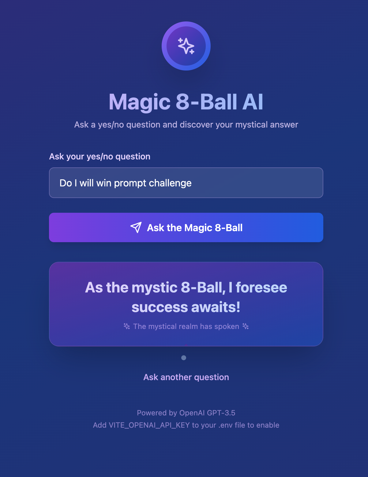 Magic 8-Ball AI APP | Devpost