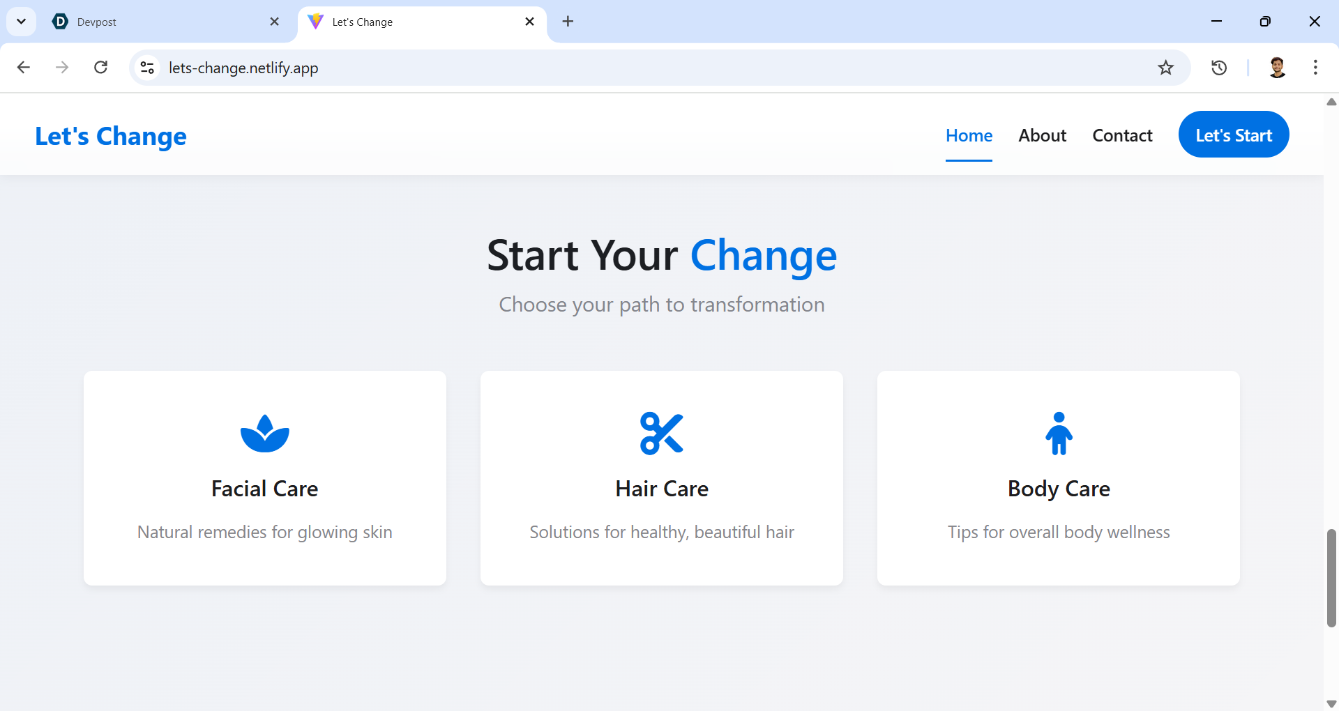 Lets Change | Devpost