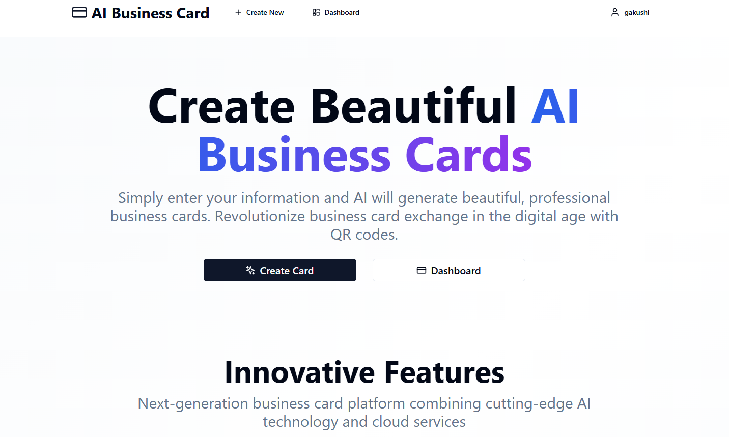 ai-business-card-generator | Devpost