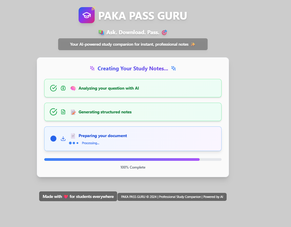PAKA PASS GURU | Devpost