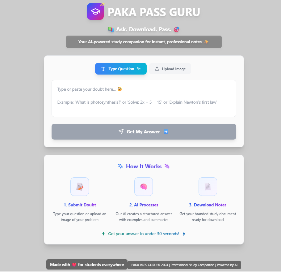 PAKA PASS GURU | Devpost