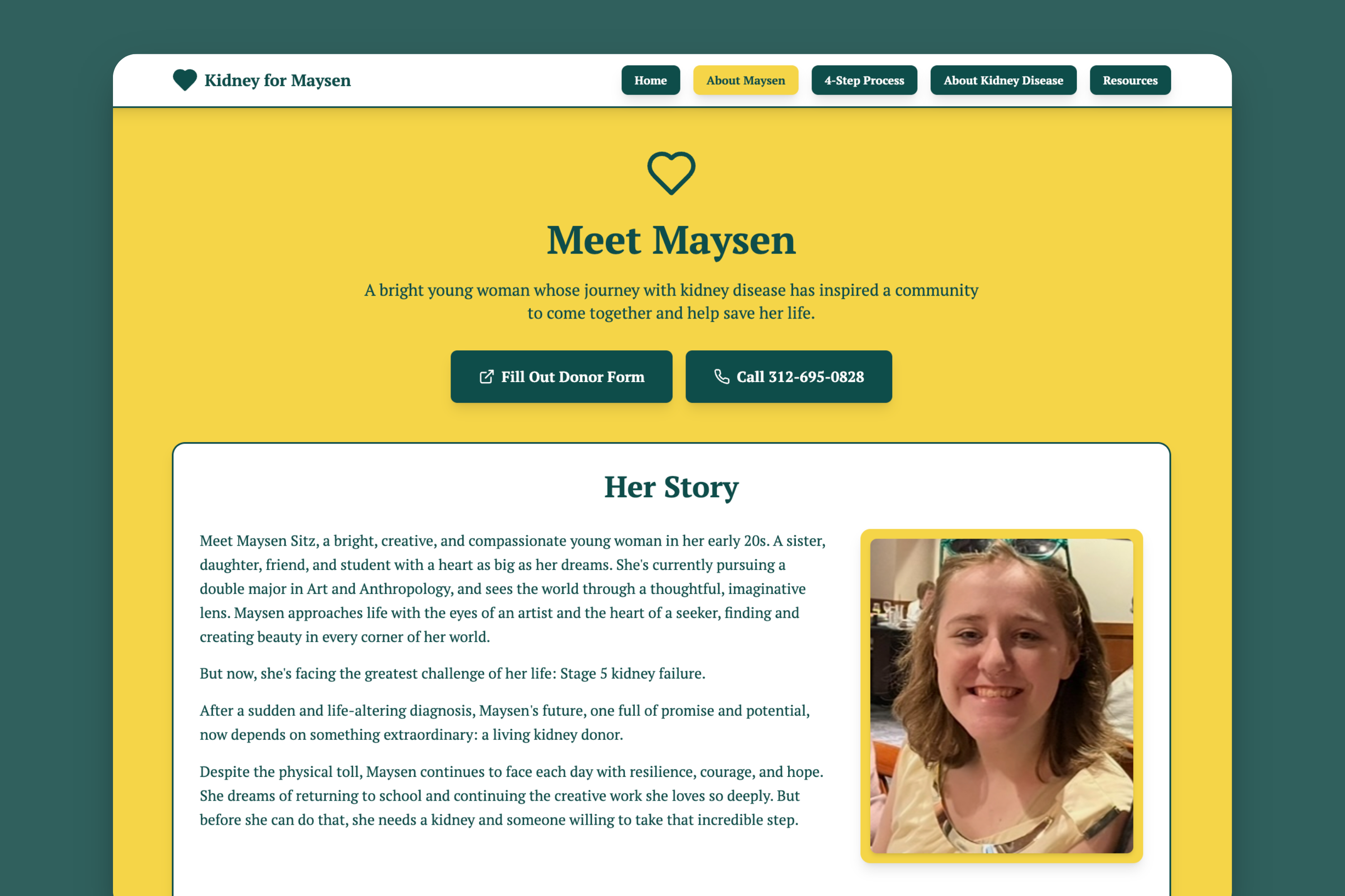 Kidney for Maysen | Devpost