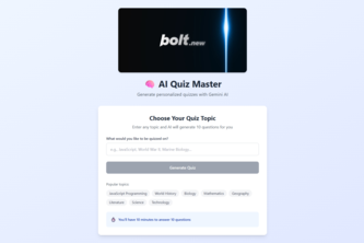 AI Quiz Master – Intelligent Quiz Generation Platform | Devpost