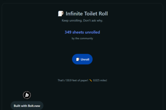 Infinite Toilet Roll | Devpost