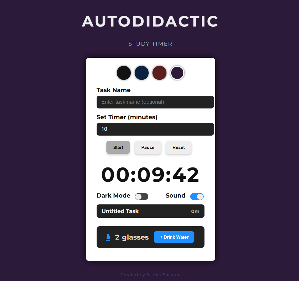 Autodidactic - Study Timer | Devpost