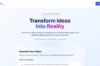 PromX.my – AI-Powered Prompt Generator for Website Builders | Devpost