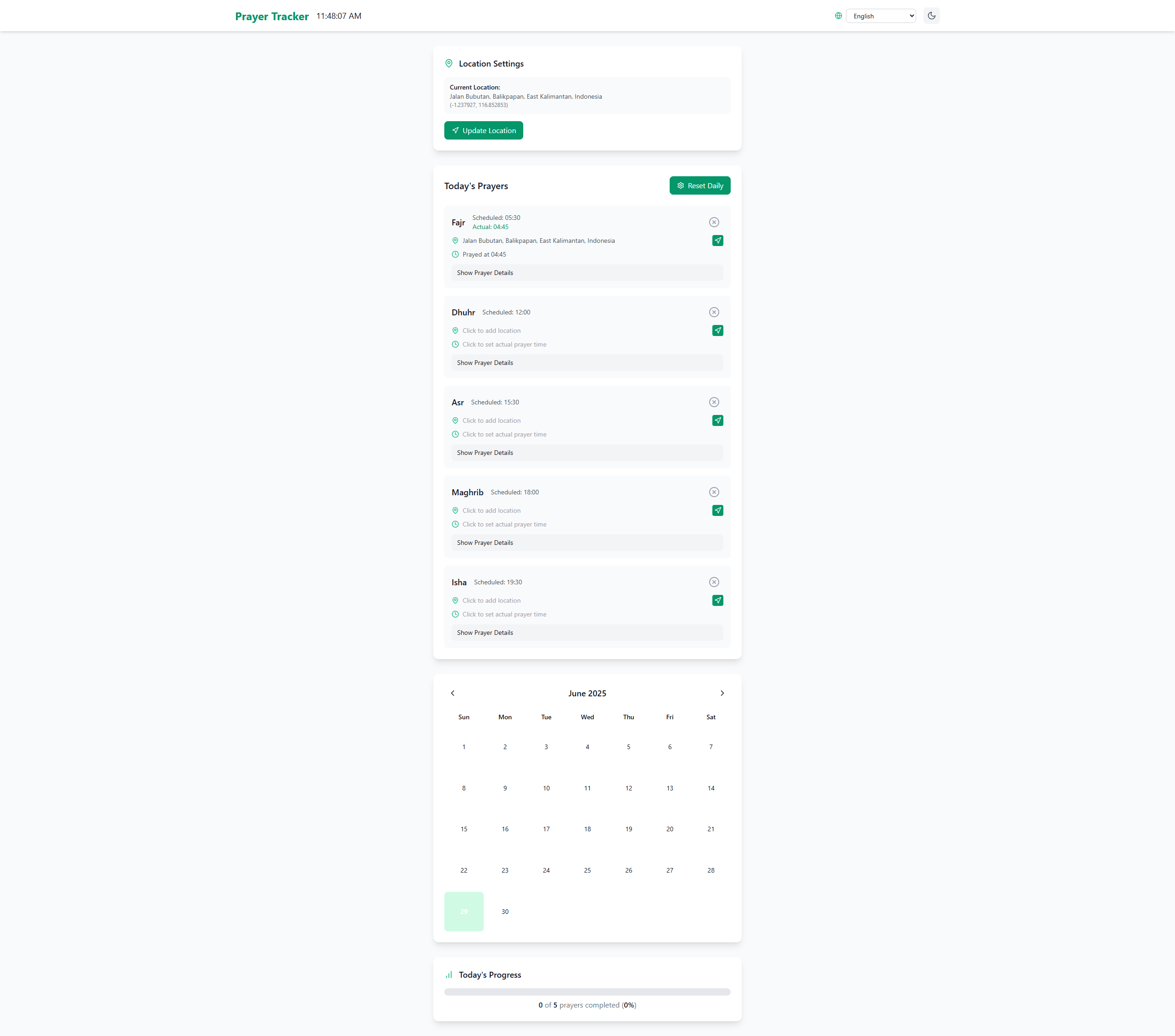 The Five: Moslem Prayer Tracker | Devpost