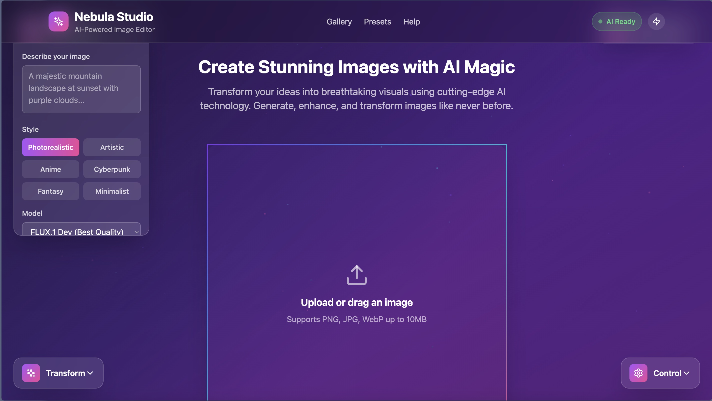 Nebula Studio - AI-Powered Image Editor | Devpost