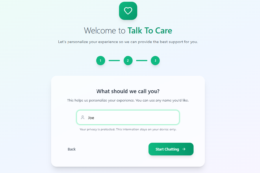 Talk To Care | Devpost