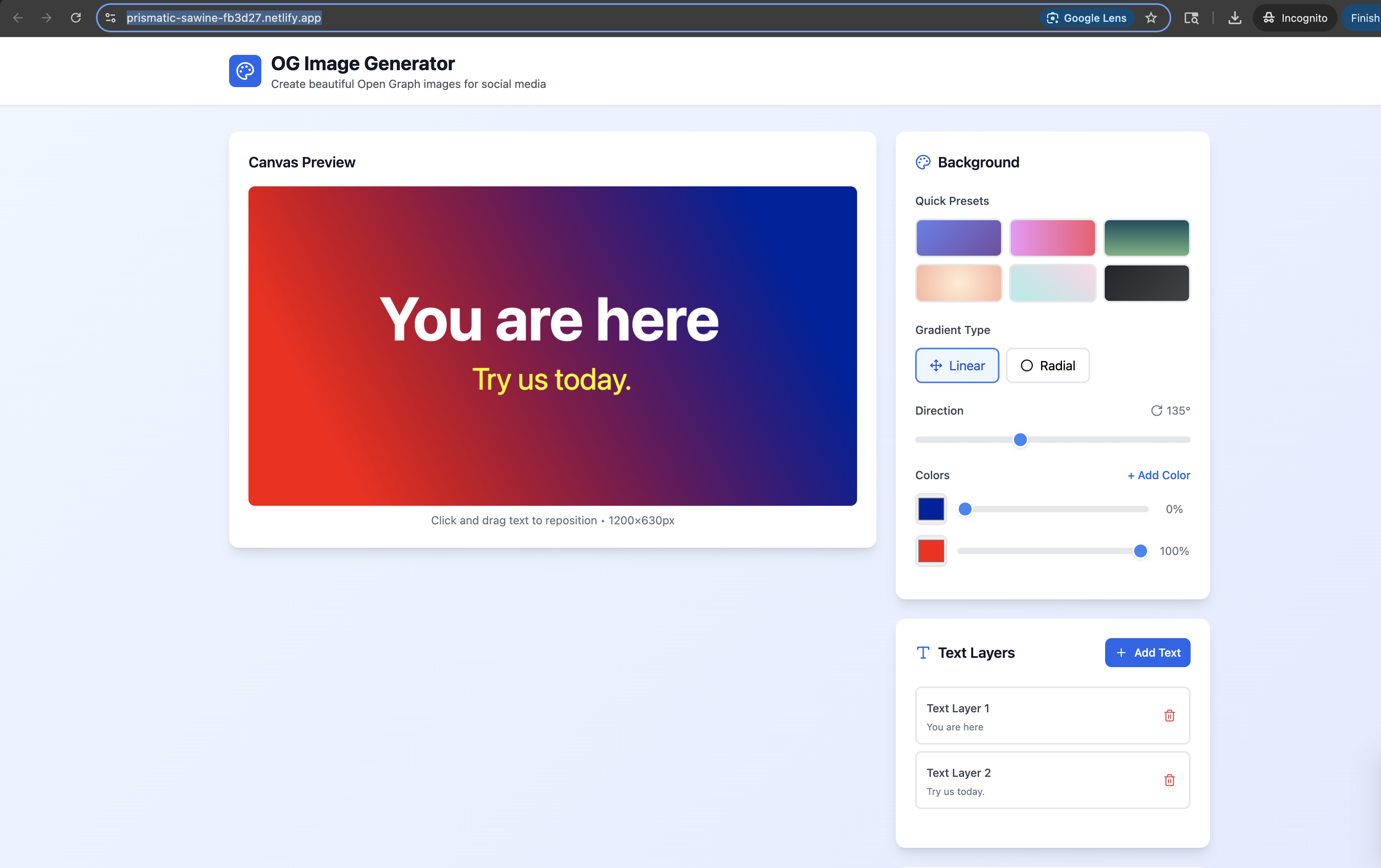 OG:Image Graphic Creator | Devpost