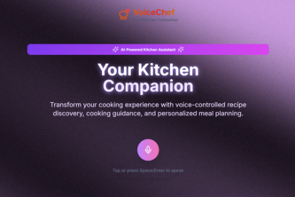 VoiceChef - Smart Recipe Generator with Voice Interaction | Devpost