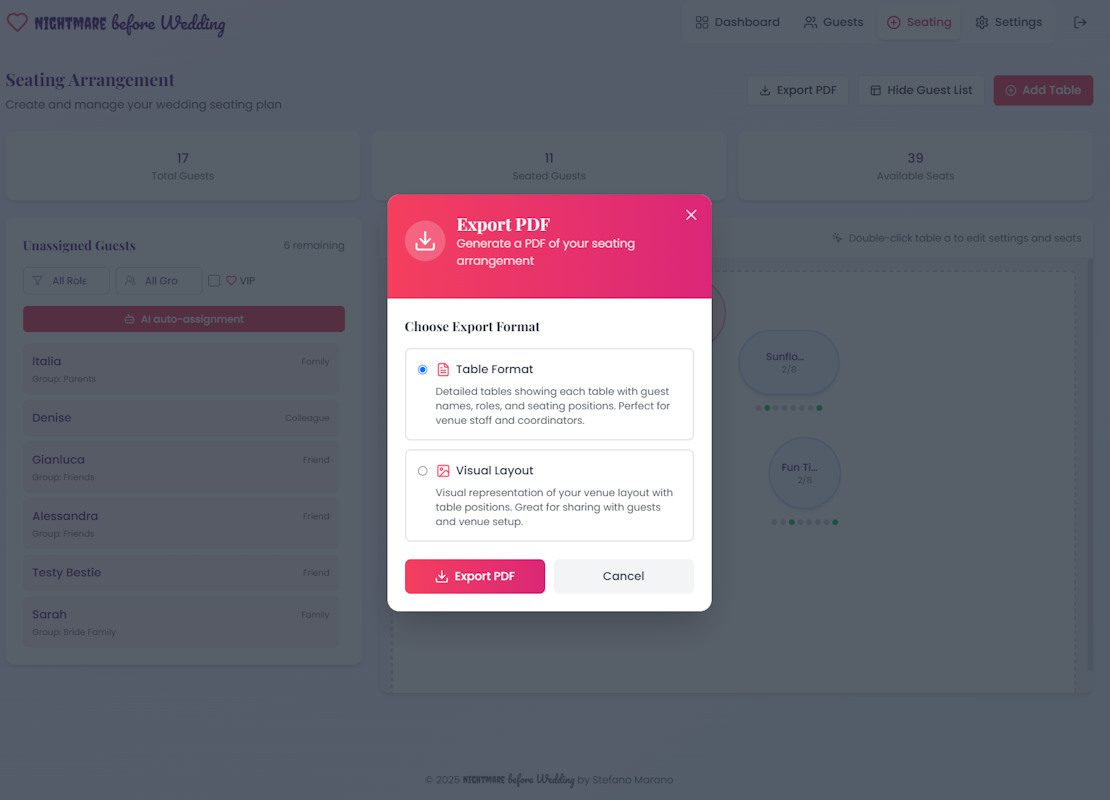 Nightmare Before Wedding | Devpost