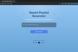 Gemini Playlist Generator | Devpost