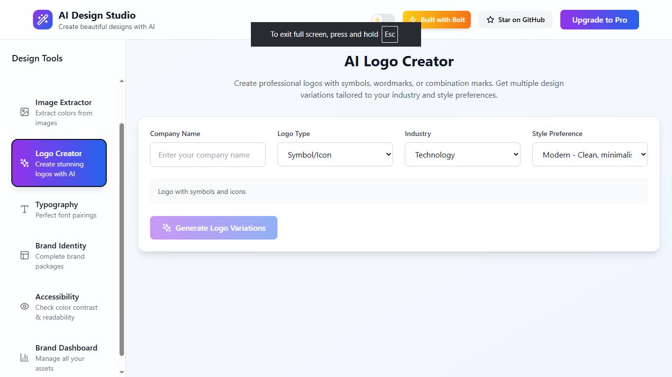 AI Design Studio | Devpost