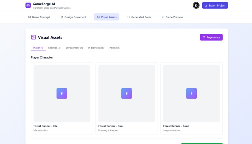 GameForge AI – generate a playable game from a single prompt | Devpost