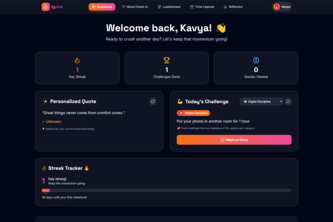 Ignite – Motivation You Can Flex | Devpost