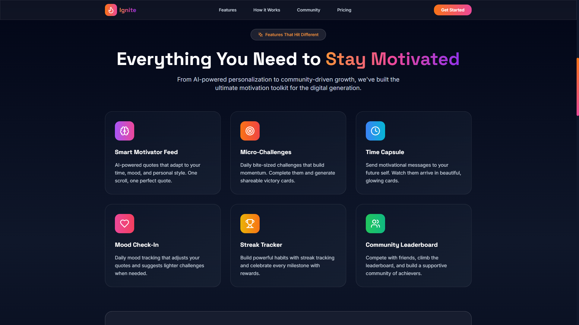 Ignite – Motivation You Can Flex | Devpost