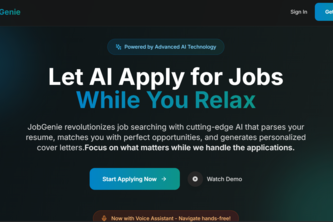 JobGenie - Let AI find, write, and apply to jobs for you. | Devpost