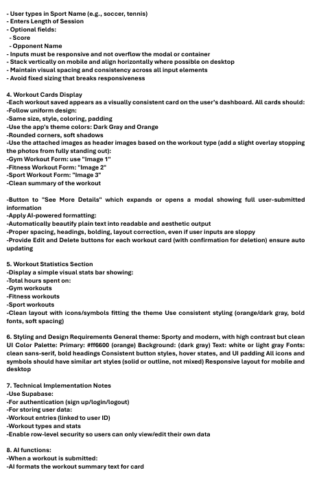 SoloFIT - One Prompt Challenge | Devpost