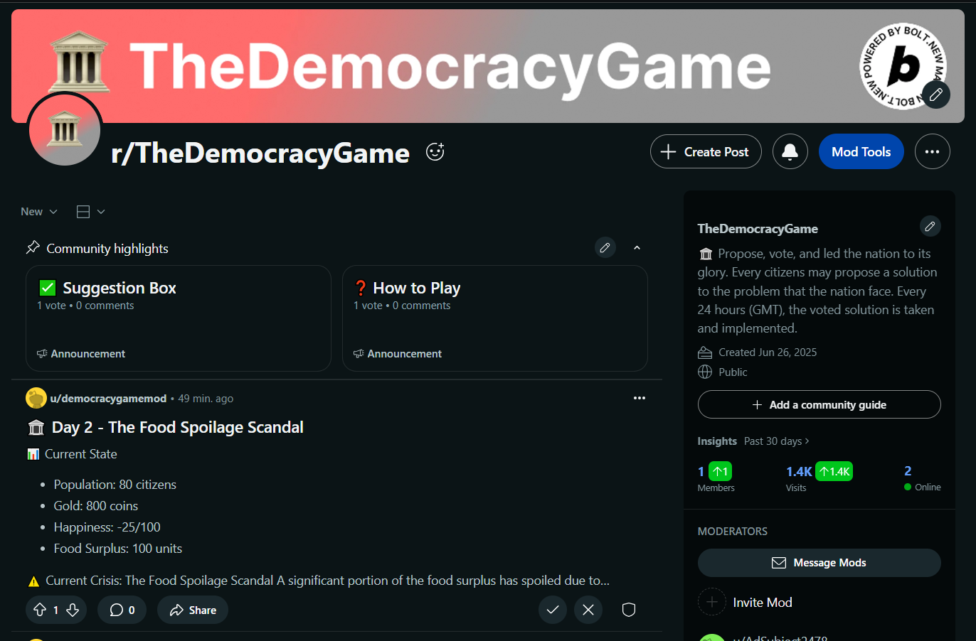 The Democracy Game | Devpost
