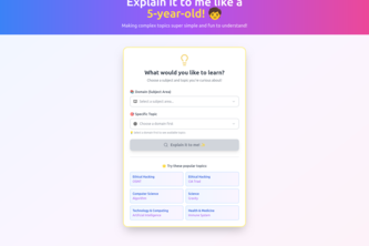 Explain it to me like a 5-year old. | Devpost