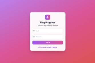 Ping Progress | Devpost